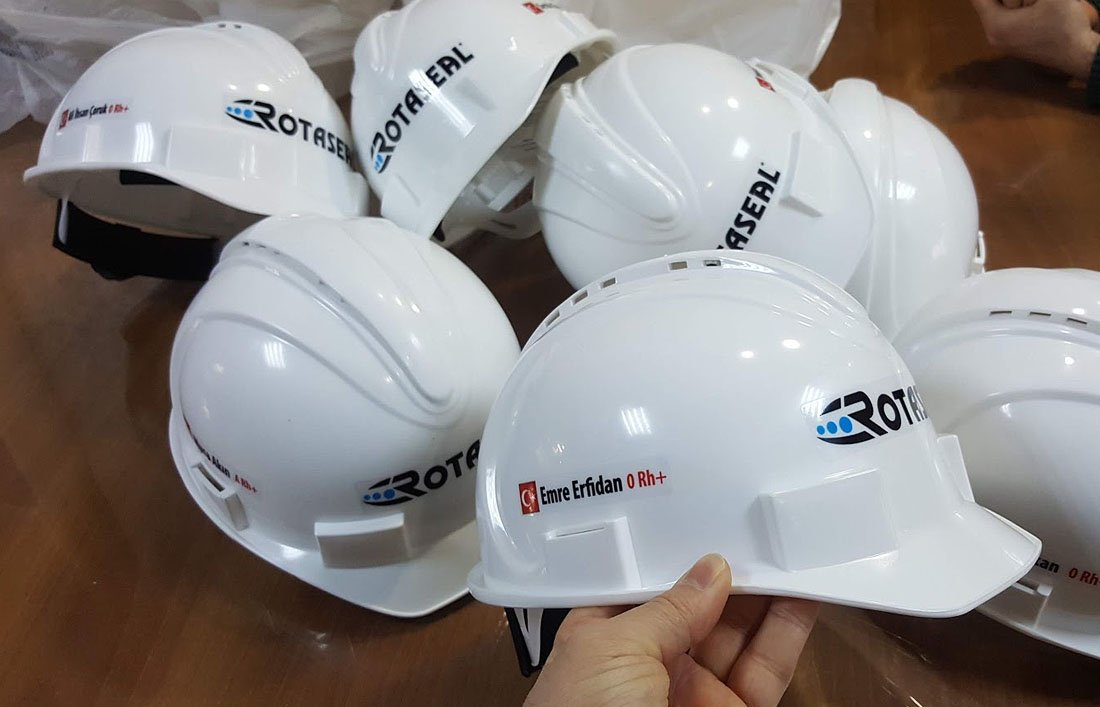 İş Güvenliği Ekip İşidir - Baret Sticker Etiketi | Baret Stickerları